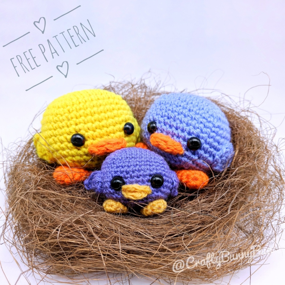 Cube Birdie Bird Amigurumi Pattern